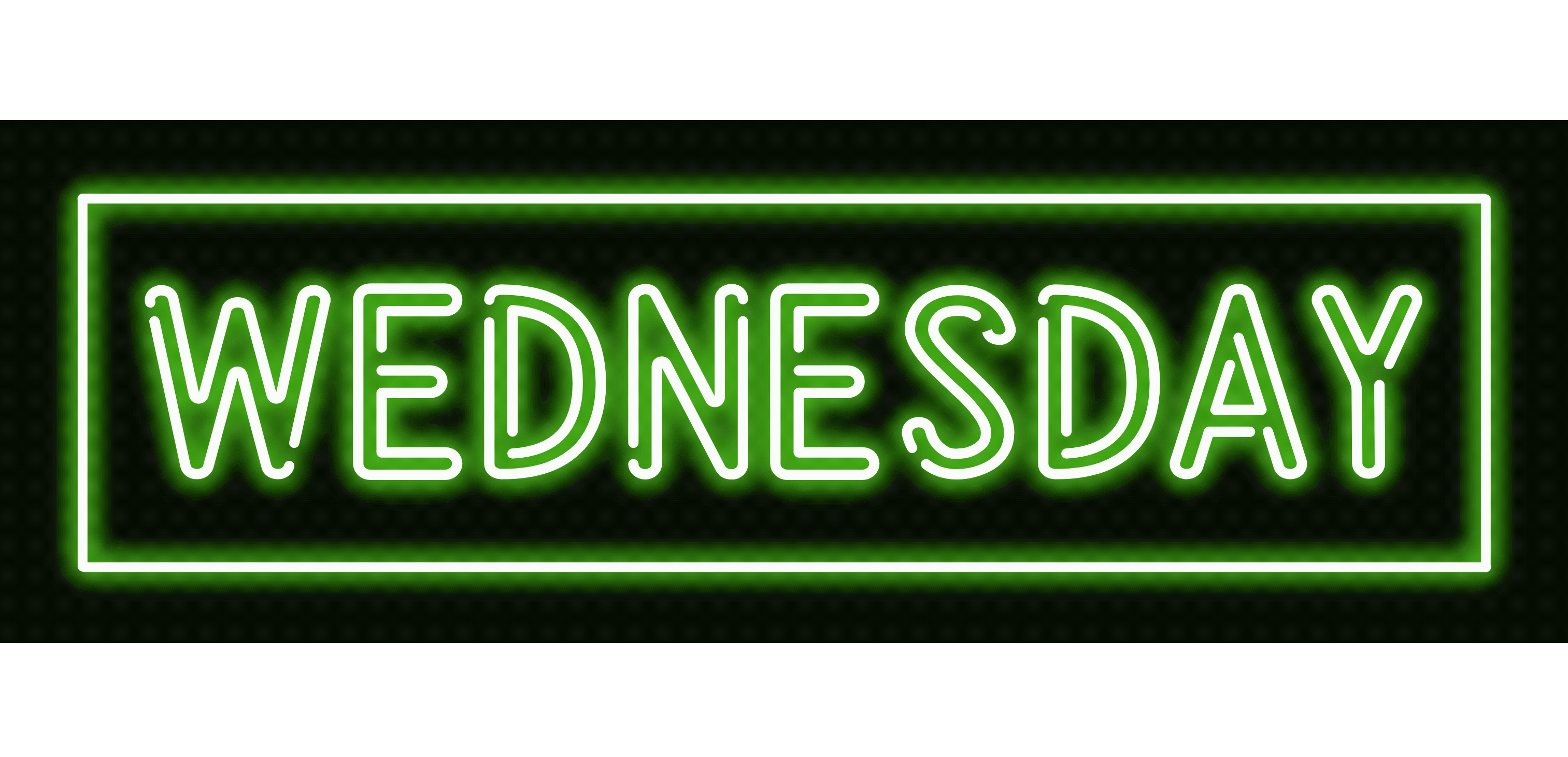 Neon Wednesday Sticker by AllWriteByMe for iOS & Android | GIPHY