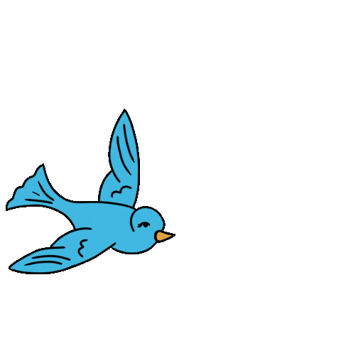 Cartoon Bird Flying Gif