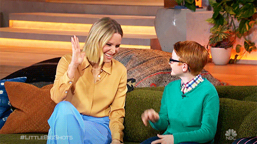 High Five Lbs GIF by NBC - Find & Share on GIPHY
