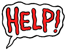 Help Me Sticker by Russell Taysom for iOS & Android | GIPHY