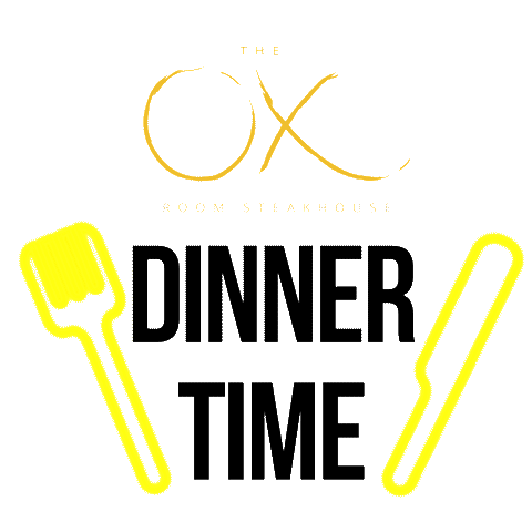 Time Dinner Sticker by OX Room Steakhouse for iOS & Android | GIPHY