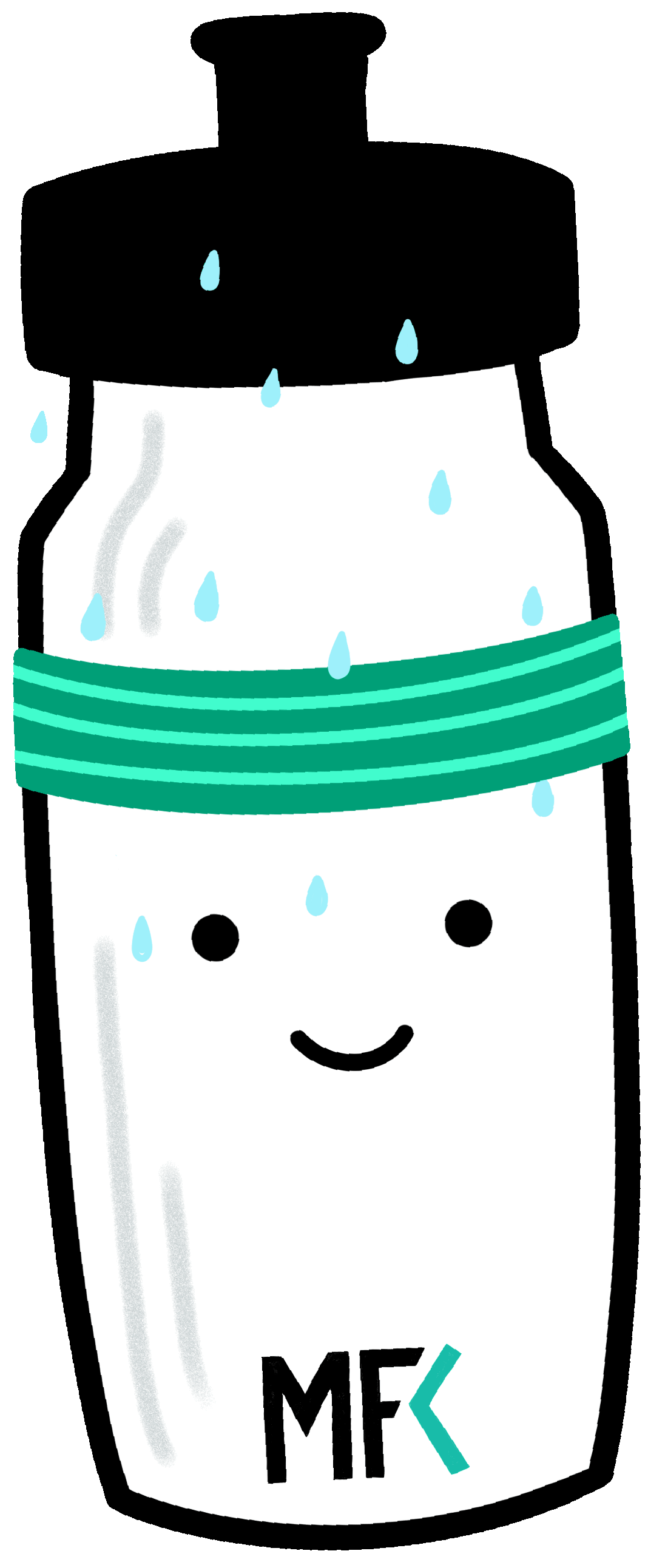 Water Bottle Running Sticker by cebrazul for iOS & Android | GIPHY