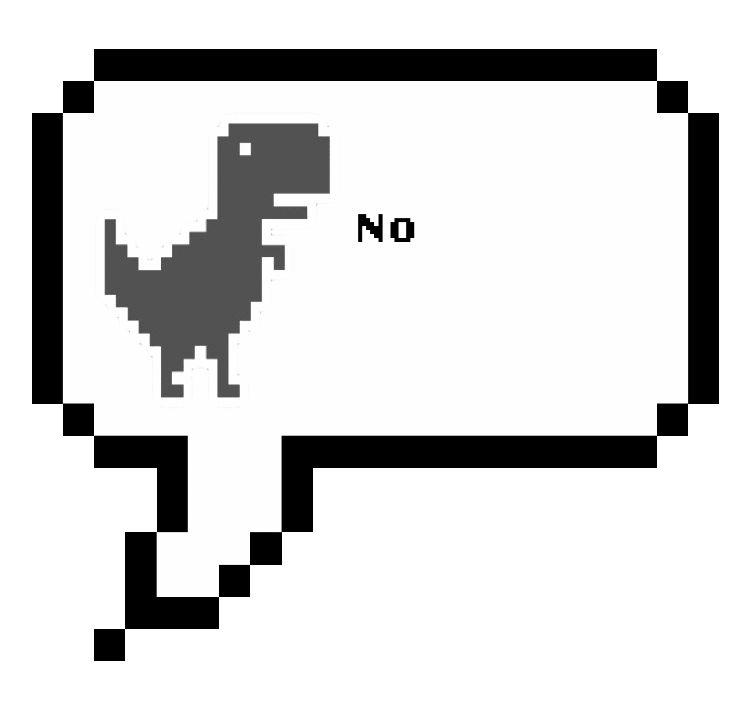 8 Bit No Sticker for iOS & Android | GIPHY