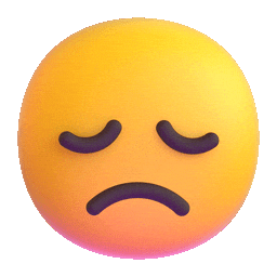 Sad Face Moving Animation