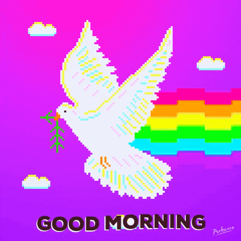 Good Morning Pixel GIF by PEEKASSO - Find & Share on GIPHY