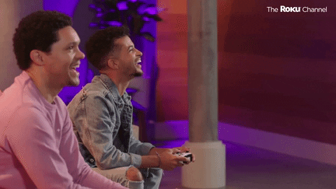 Happy Video Game GIF by The Roku Channel - Find & Share on GIPHY