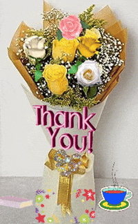 Thank You Flowers Gif