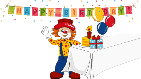 Birthday Clown Clipart