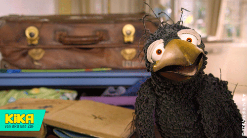 Raven Talking GIF by KiKA - Find & Share on GIPHY