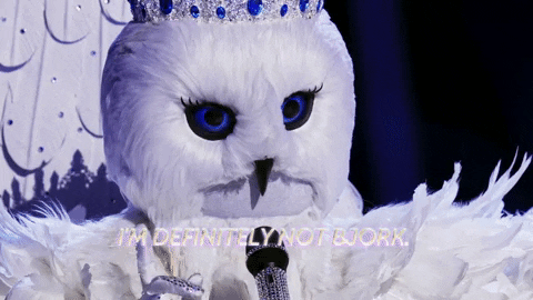 Bjork GIF by The Masked Singer - Find & Share on GIPHY