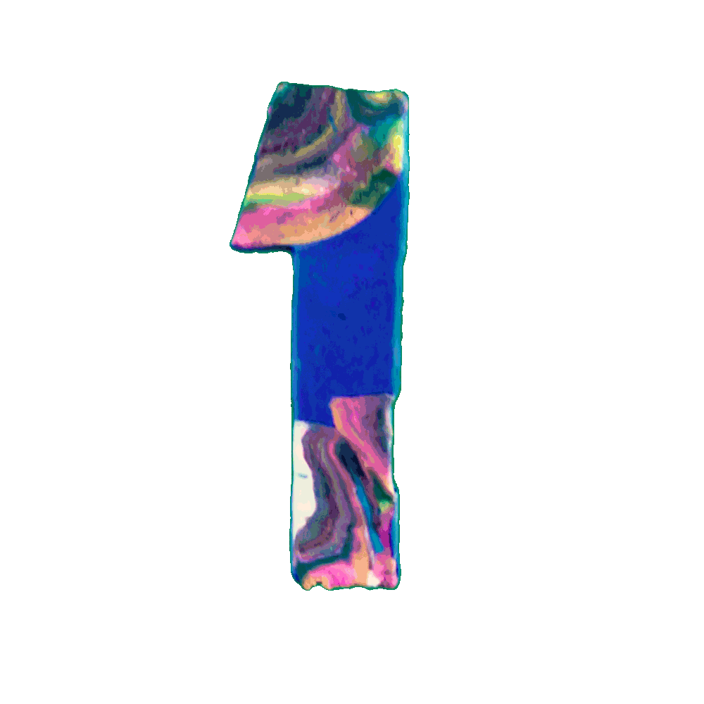 Clay Numbers Sticker by angie amaro for iOS & Android | GIPHY