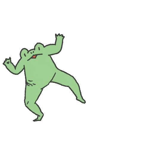 Dance Frog Sticker by Nou for iOS & Android | GIPHY