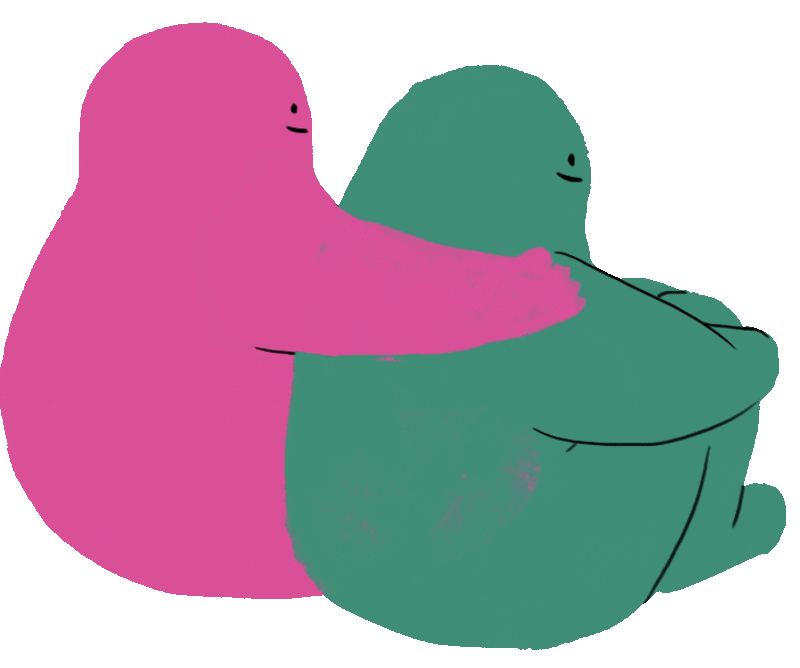 Friend Hug Sticker by SimpleInfo for iOS & Android | GIPHY