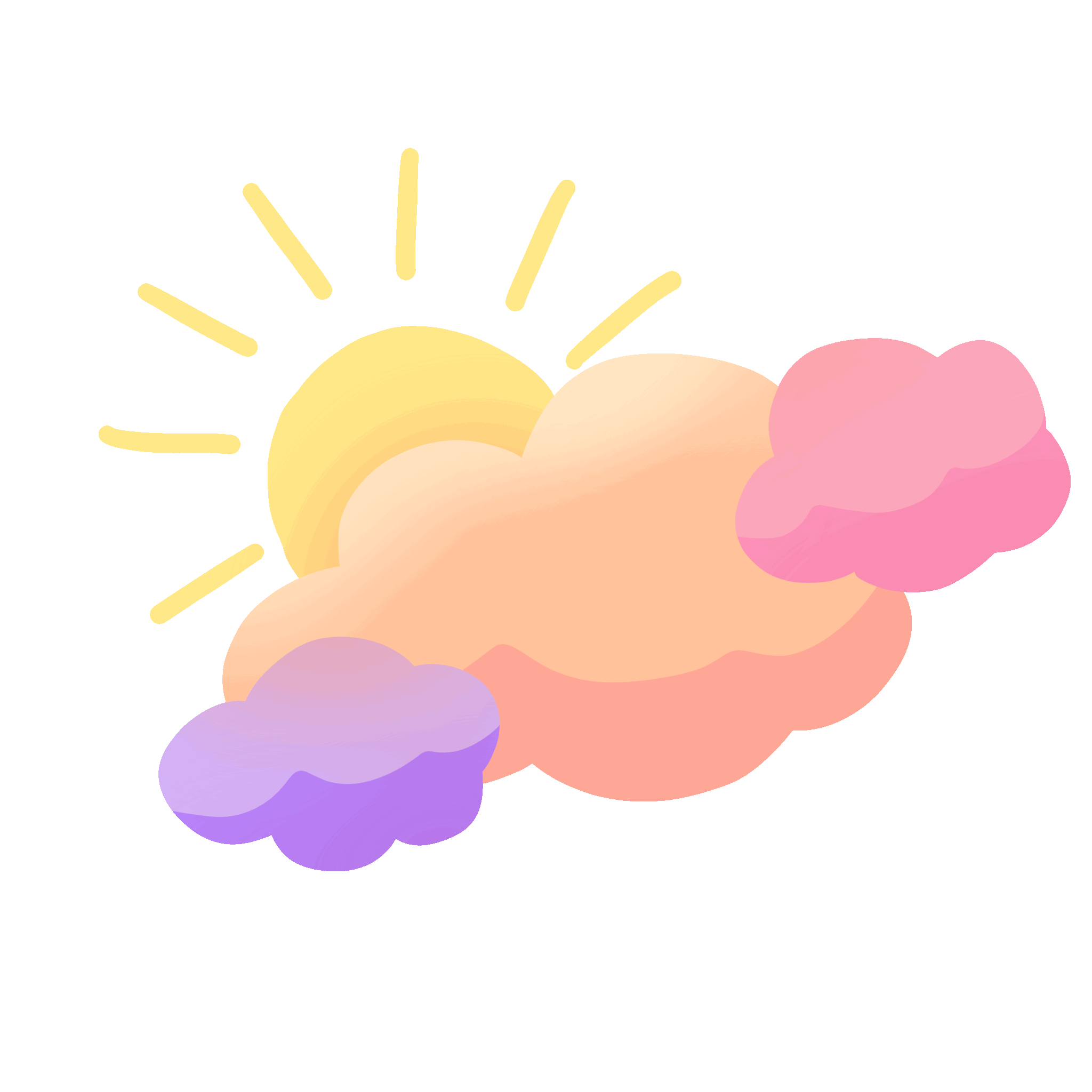 Pink Sun Sticker by Cosmic Kitten for iOS & Android | GIPHY