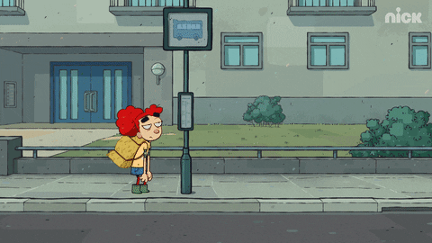 Tired Bus Stop GIF by Nickelodeon - Find & Share on GIPHY