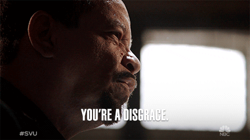 Youre A Disgrace GIF by SVU - Find & Share on GIPHY