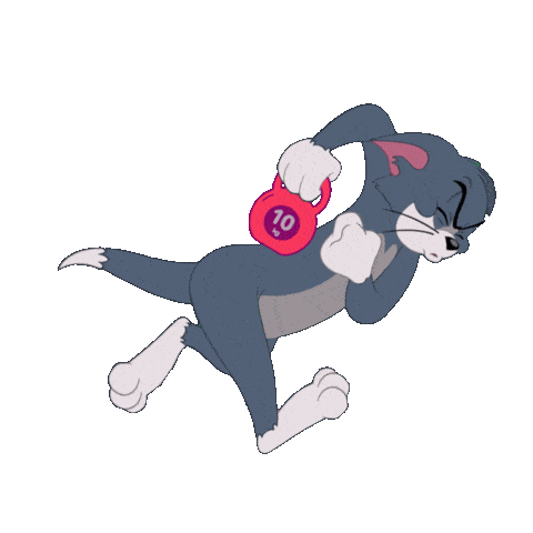 Tom And Jerry Running Sticker by Cartoon Network Asia for iOS & Android ...