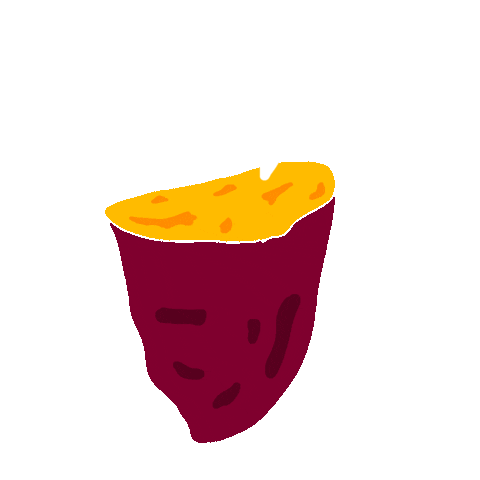 Sweet Potato Illustration Sticker for iOS & Android | GIPHY