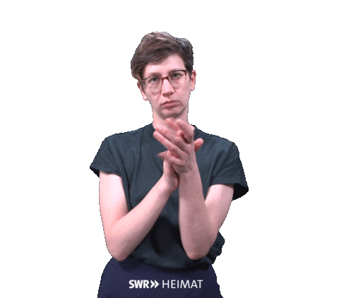 Disappointed Clapping Sticker by SWR Heimat Rheinland-Pfalz for iOS ...