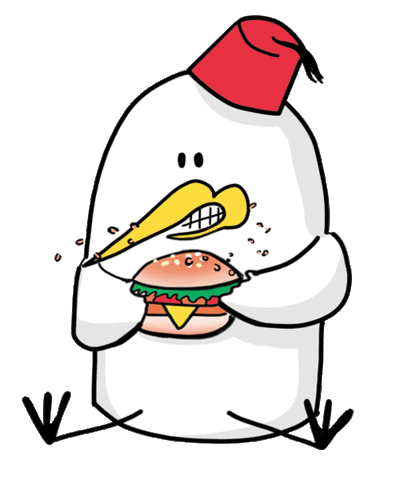 Hungry Bird Sticker by Noha Bahr for iOS & Android | GIPHY