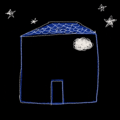 Little House Rain GIF by Barbara Pozzi - Find & Share on GIPHY