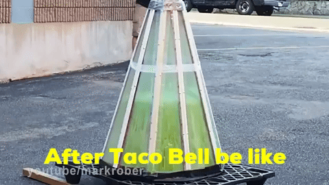 Taco Bell Poop GIF by Mark Rober - Find & Share on GIPHY