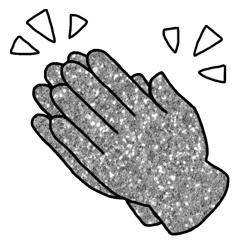 Clap Glitter Sticker by shopAKIRA for iOS & Android | GIPHY