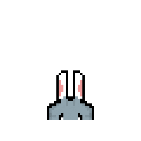 Pixel Bunny Sticker for iOS & Android | GIPHY