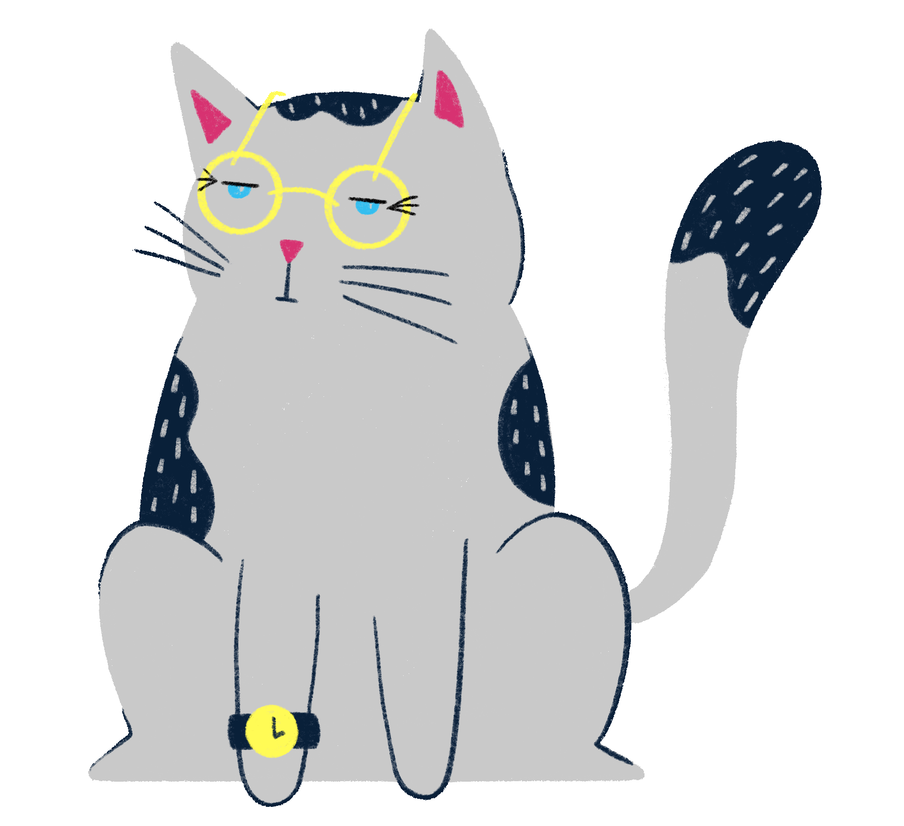 Bored Cat Sticker by Quarks for iOS & Android | GIPHY