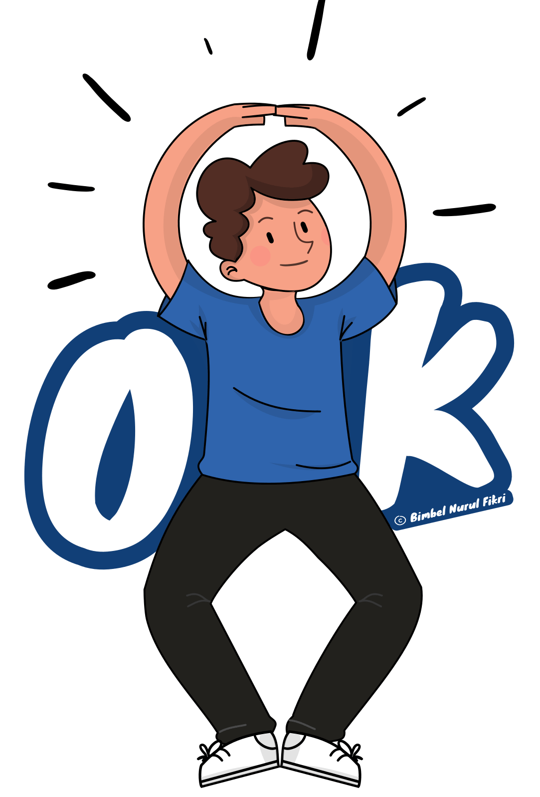 Oke Yes Sticker by Bimbel Nurul Fikri for iOS & Android | GIPHY