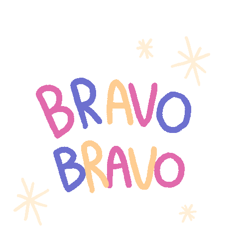 Well Done Bravo Sticker by Marie Boiseau for iOS & Android | GIPHY