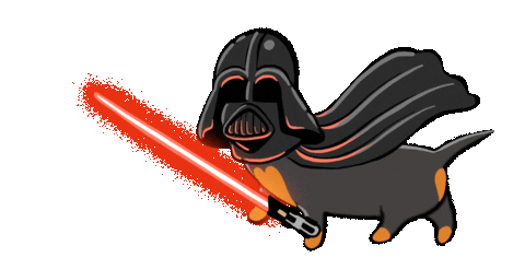 Star Wars Dog Gif
