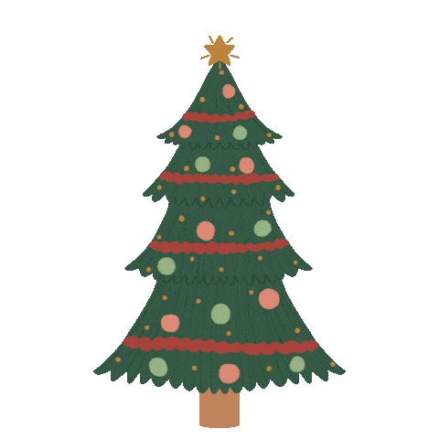 Christmas Tree Star Sticker by Happy Mouse Studio for iOS & Android | GIPHY