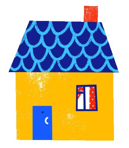House Stay Home Sticker by lilcity for iOS & Android | GIPHY