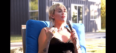Miley Cyrus Podcast GIF by Comments By Celebs - Find & Share on GIPHY