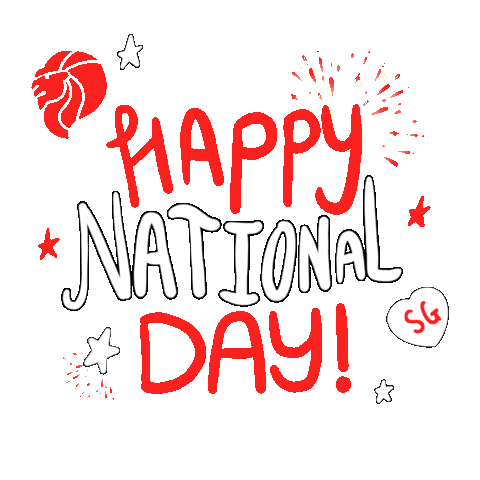 Celebrate National Day Sticker by MCCYSG for iOS & Android | GIPHY