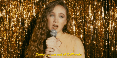 California Singing GIF by Chappell Roan - Find & Share on GIPHY