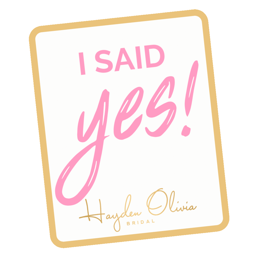 I Said Yes To The Dress Sticker by Hayden Olivia Bridal for iOS ...