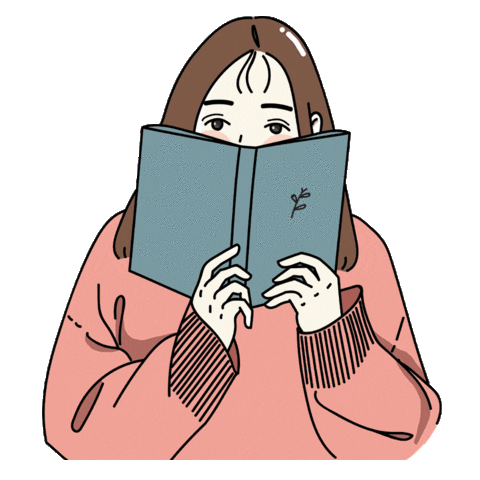 Book Reading Sticker for iOS & Android | GIPHY
