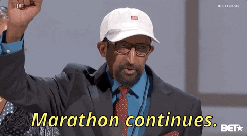 Marathon-continues GIFs - Get the best GIF on GIPHY
