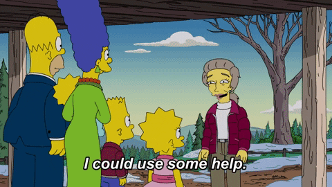 The Simpsons Help GIF by AniDom - Find & Share on GIPHY