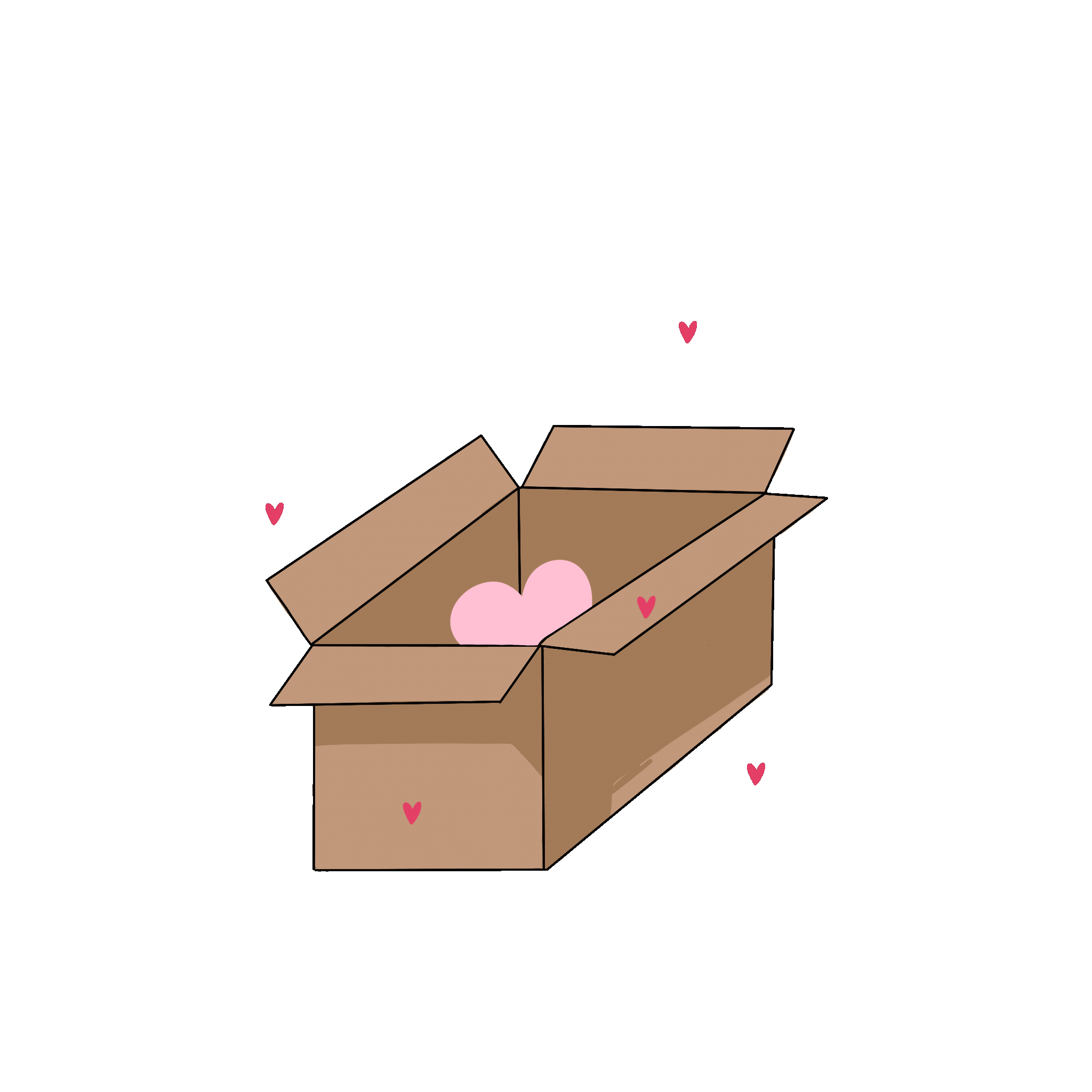 Box Unboxing Sticker by Rabisco de Letras for iOS & Android | GIPHY