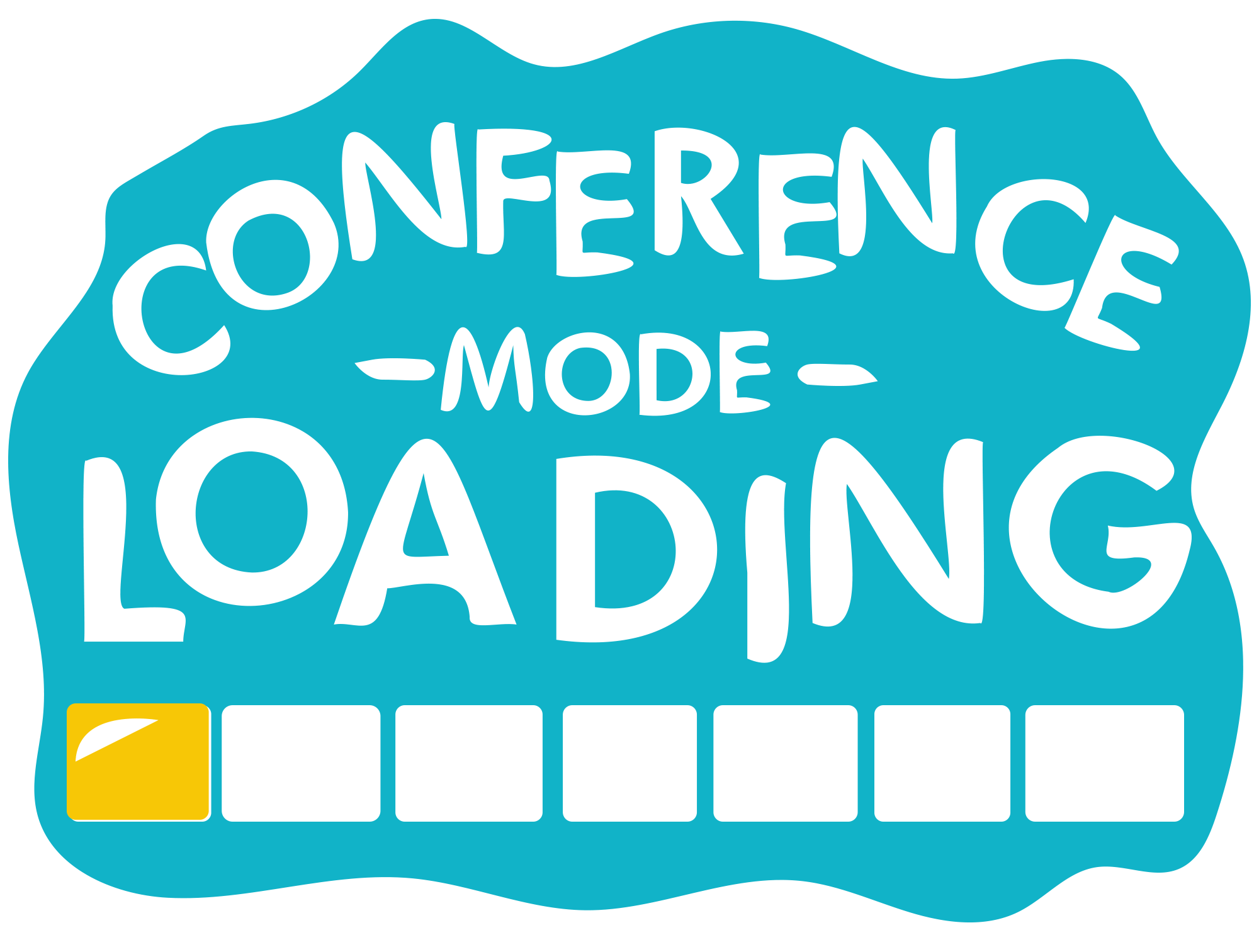 Loading Conference Sticker by Socially Sorted for iOS & Android | GIPHY