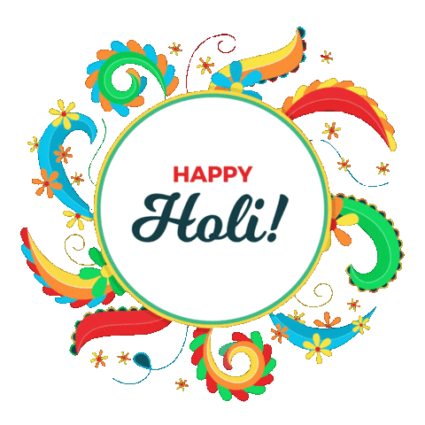 Happy Holi Sticker by techshida for iOS & Android | GIPHY