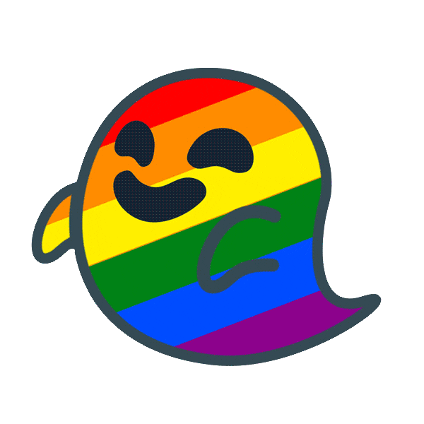 Gay Ghost Sticker by Happip for iOS & Android | GIPHY
