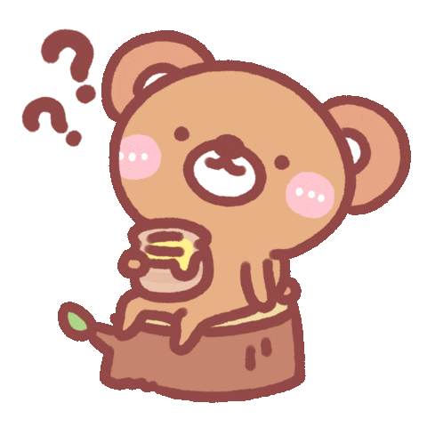 Bear Doubt Sticker by lifezng for iOS & Android | GIPHY