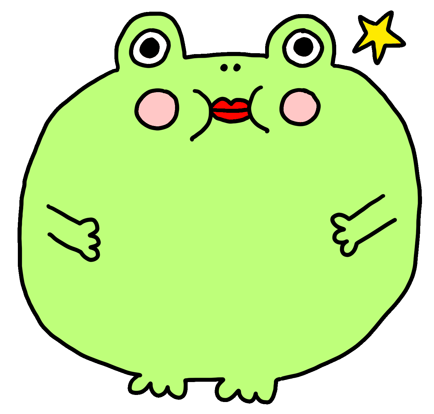 Cartoon Frog Sticker by pey chi for iOS & Android | GIPHY