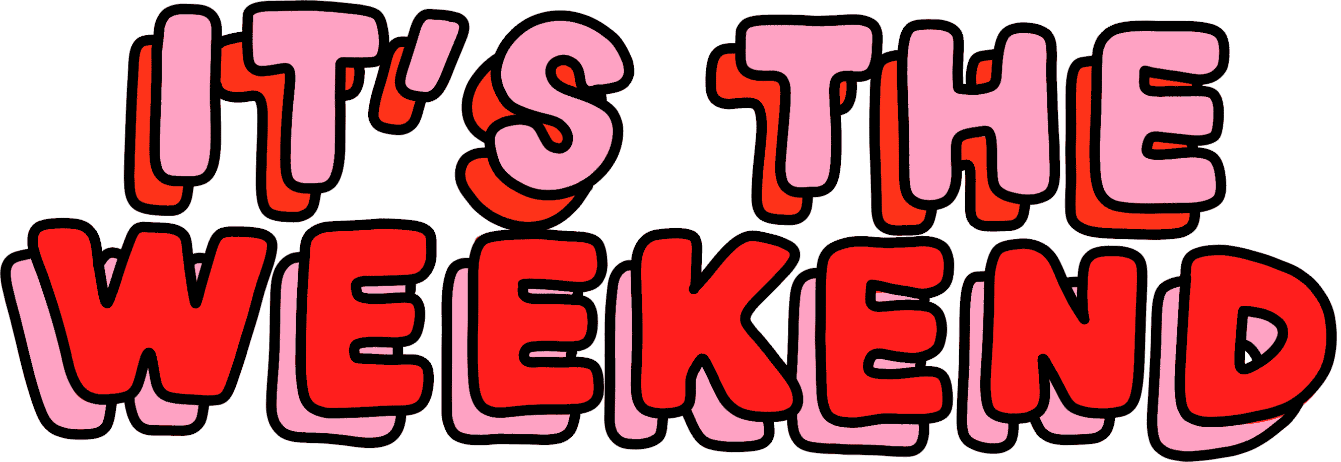 Its The Weekend Sticker by Poppy Deyes for iOS & Android | GIPHY