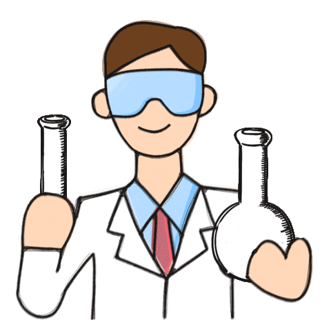 Lab Scientist Sticker by vant36.5 for iOS & Android | GIPHY