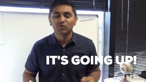Going Up Stock Market GIF by Satish Gaire - Find & Share on GIPHY